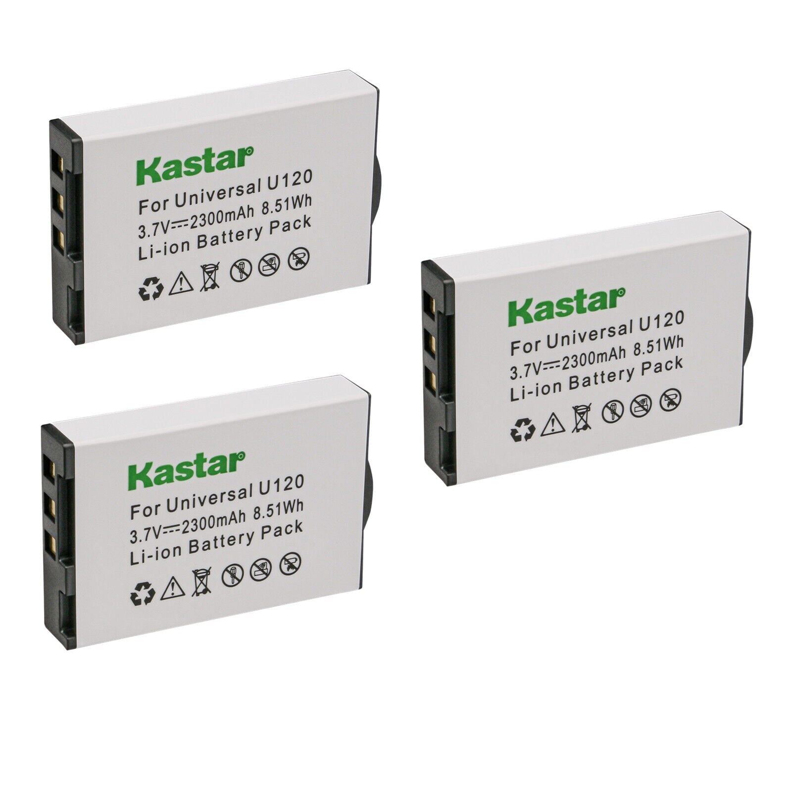 Kastar 3-Pack U120 Battery Replacement for URC BATT-TRC1080 URC ...