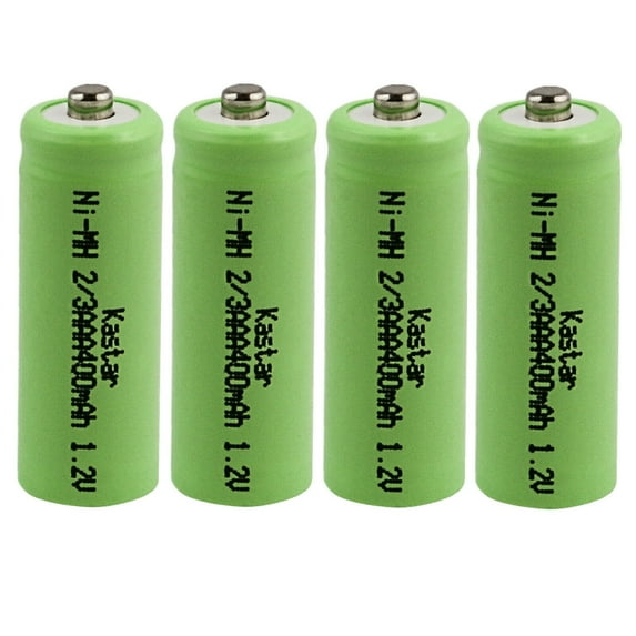 Kastar 4-Pack 2/3AAA 1.2V Ni-MH Button Top Battery, Solar Lawn Lights ...