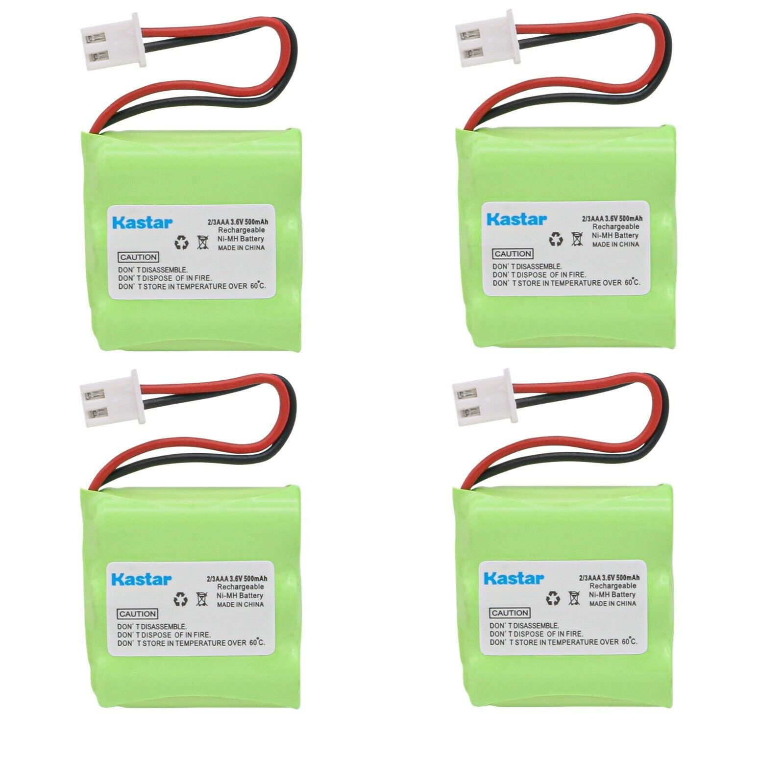 Kastar 4-Pack 2/3AAA 3.6V Battery Replacement for Tri-tronics Multi ...
