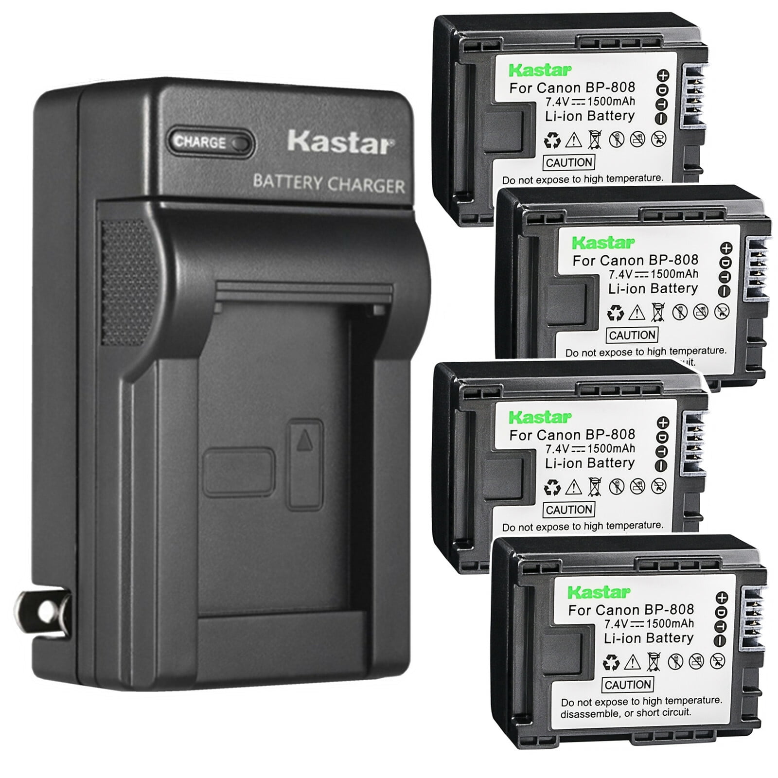 Kastar 4-Pack BP-808 BP808 Battery and AC Wall Charger Compatible with ...