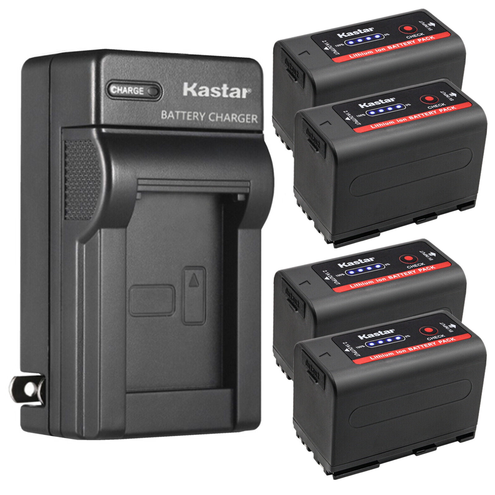 Kastar 4-Pack BP-950G Pro Battery and AC Wall Charger Replacement for ...