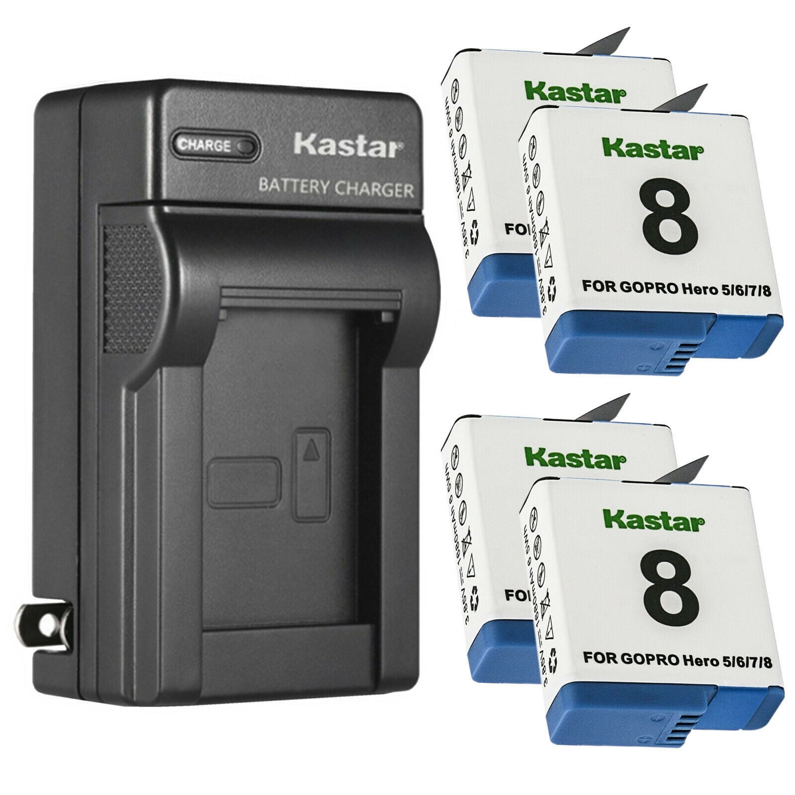 Kastar 4-Pack Battery and AC Wall Charger Replacement for HERO6 Black ...