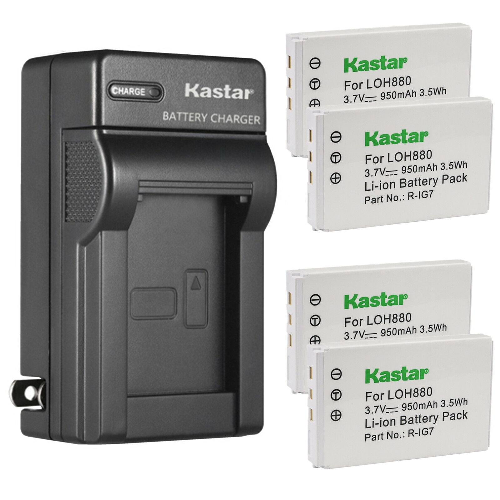 Kastar 4-Pack Battery and AC Wall Charger Replacement for Logitech ...