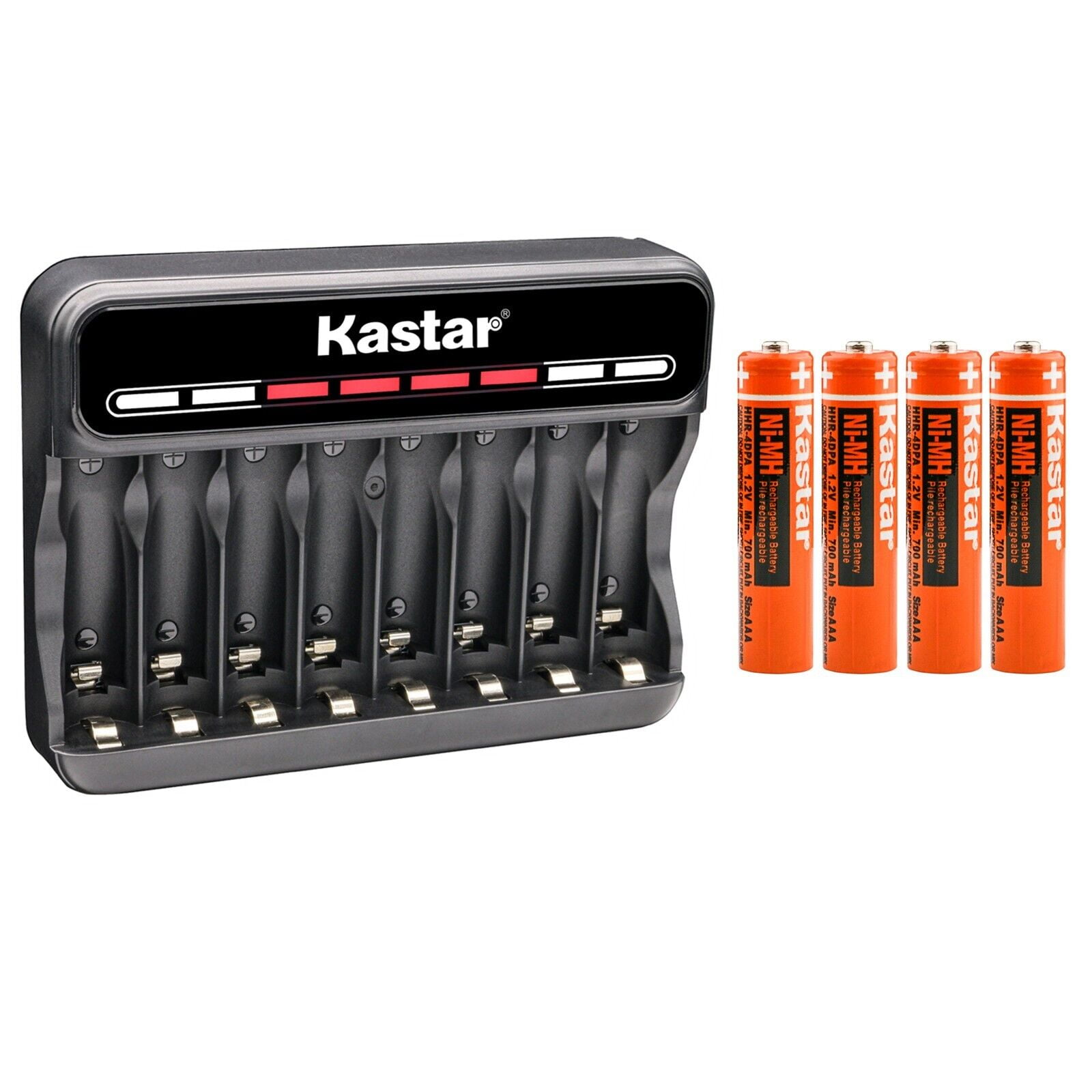 Kastar 4-Pack Battery and CMH8 Smart USB Charger Replacement for Out ...