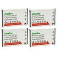 Kastar 4-Pack Battery CNP-20 Replacement for Casio Exilim EX-S1, Exilim ...