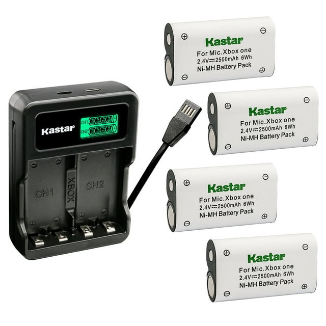 Kastar 4-Pack Battery and LZD2 USB Charger Compatible with Xbox One ...