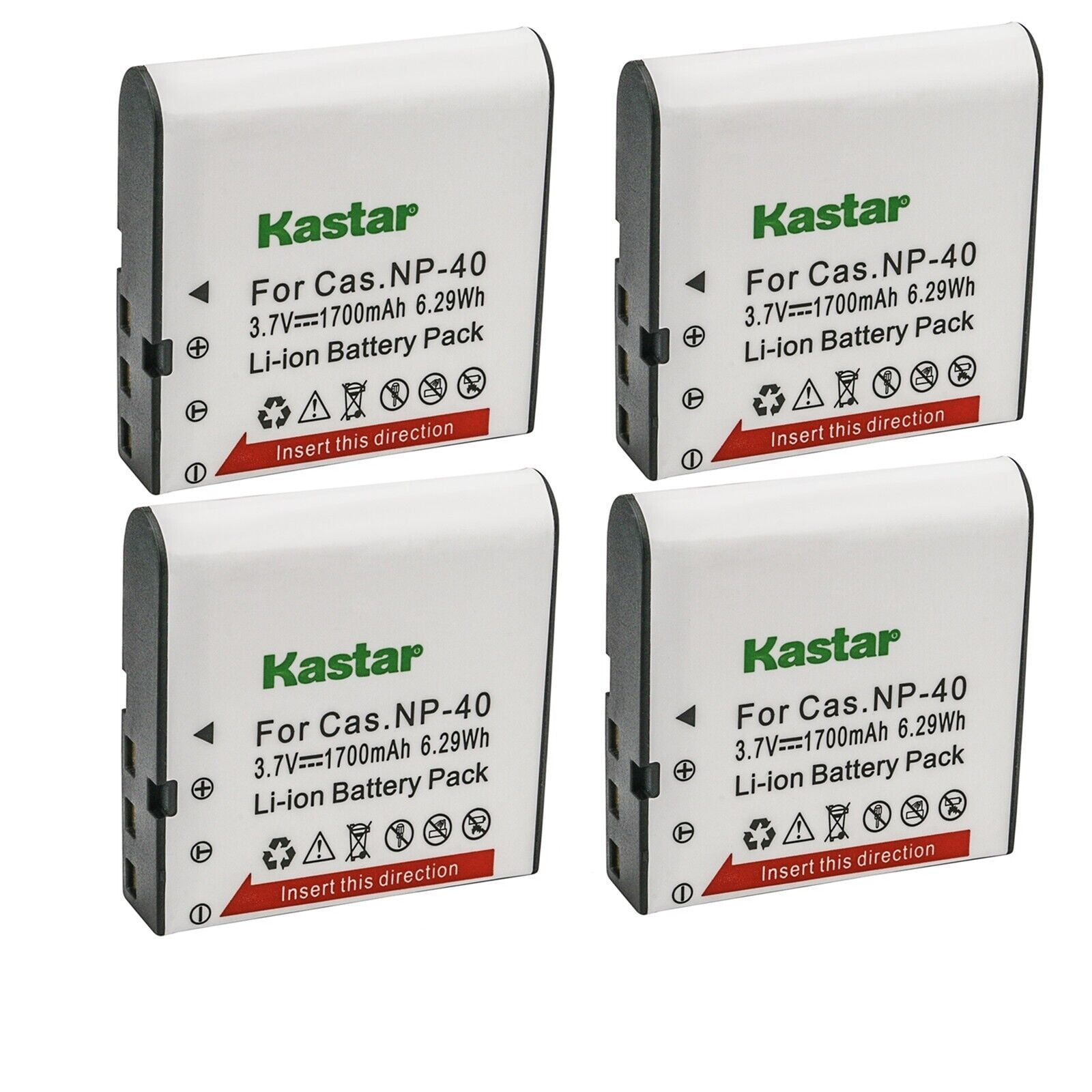 Kastar 4-Pack Battery NP-40 Replacement for Minolta MND50 48 MP / 4K ...