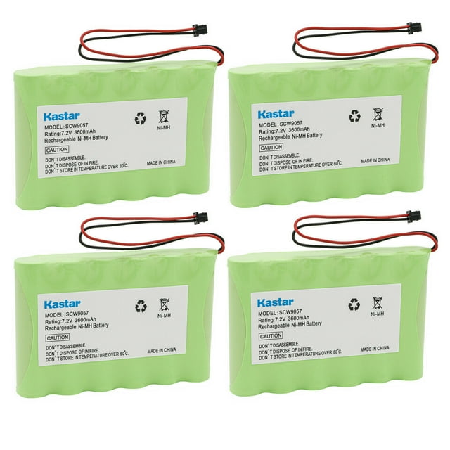 Kastar 4-Pack Battery Replacement for ADT 17000145 17000152 Impassa ...