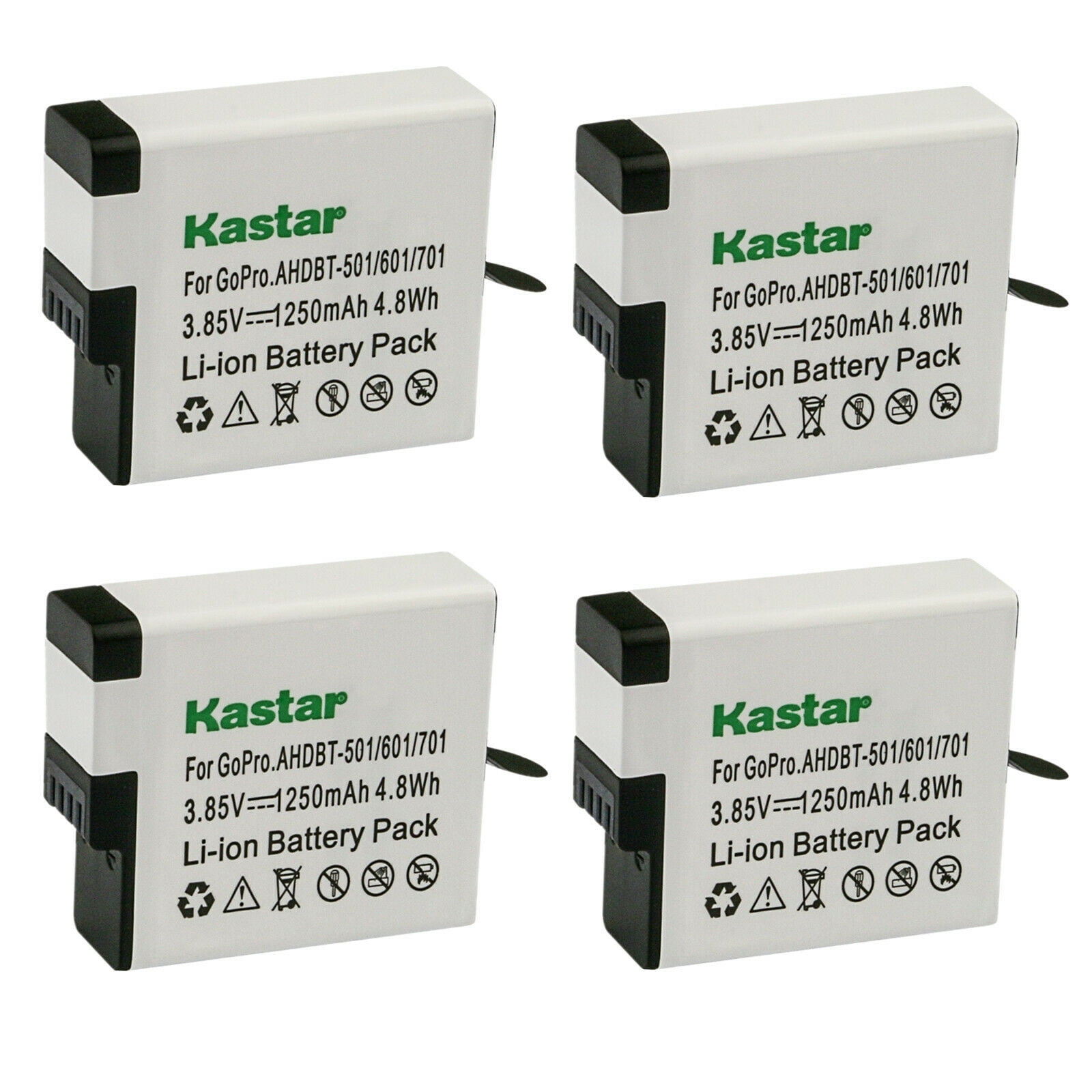 Kastar 4-Pack Battery Replacement for Gopro HERO Camera, Hero 5 Action ...
