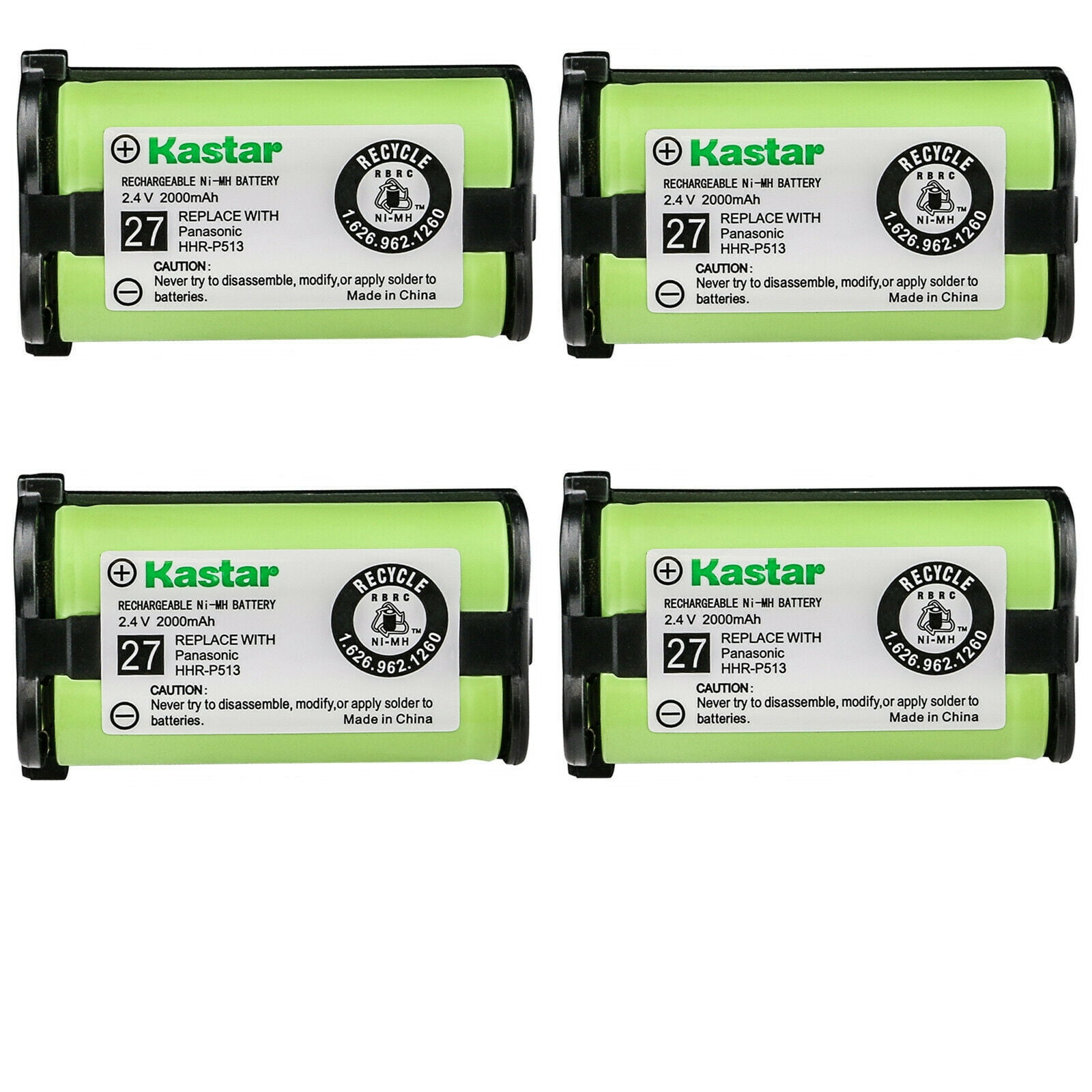 Kastar 4-Pack Battery Replacement for Radio Shack / Tandy 23-967 23967 ...