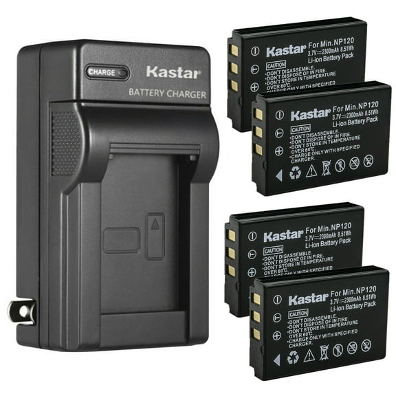 Kastar 2-Pack NP-F960 / NP-F970 Battery and AC Wall Charger Replacement ...