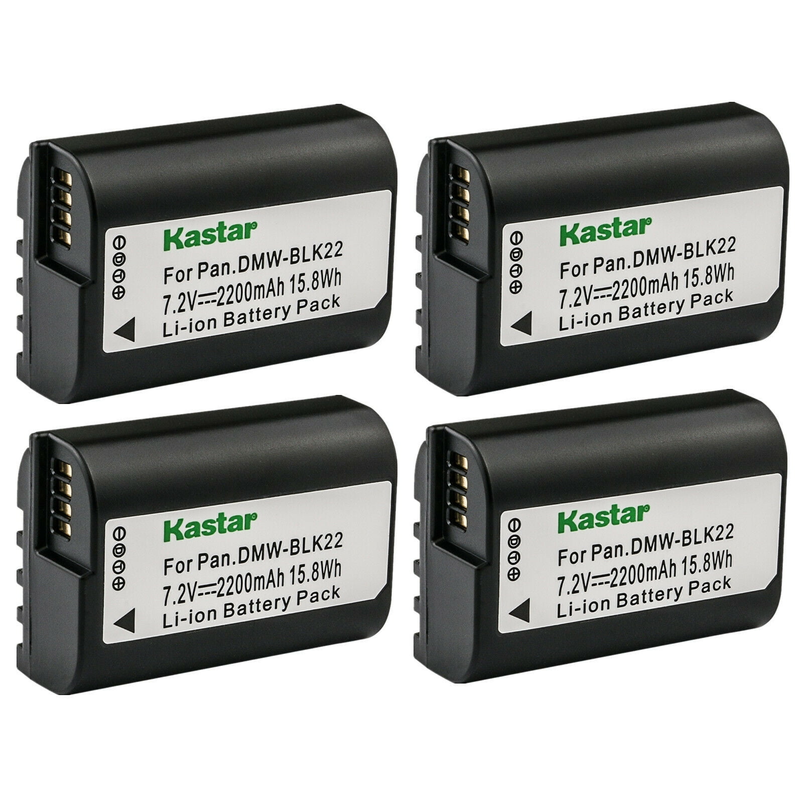 Kastar 4-Pack DMW-BLK22 Battery Replacement for Panasonic Lumix GH5 II ...