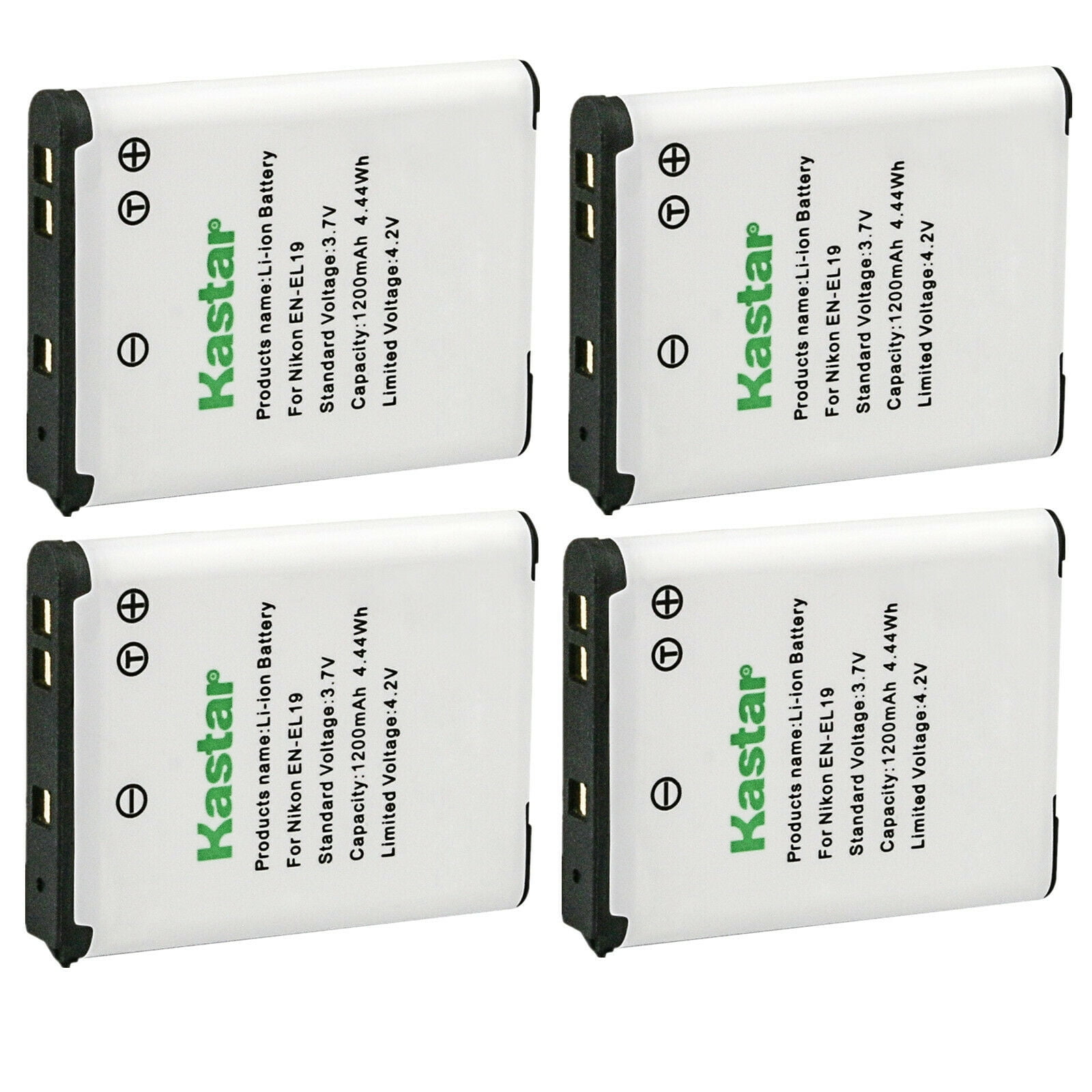 Kastar 4-Pack EN-EL19 Battery Replacement for Nikon EN-EL19 ENEL19 ...