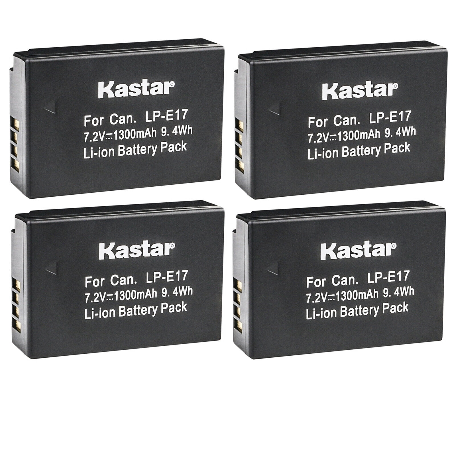 Kastar 4-Pack LP-E17 Battery Replacement for Canon Rebel SL2, EOS Rebel ...