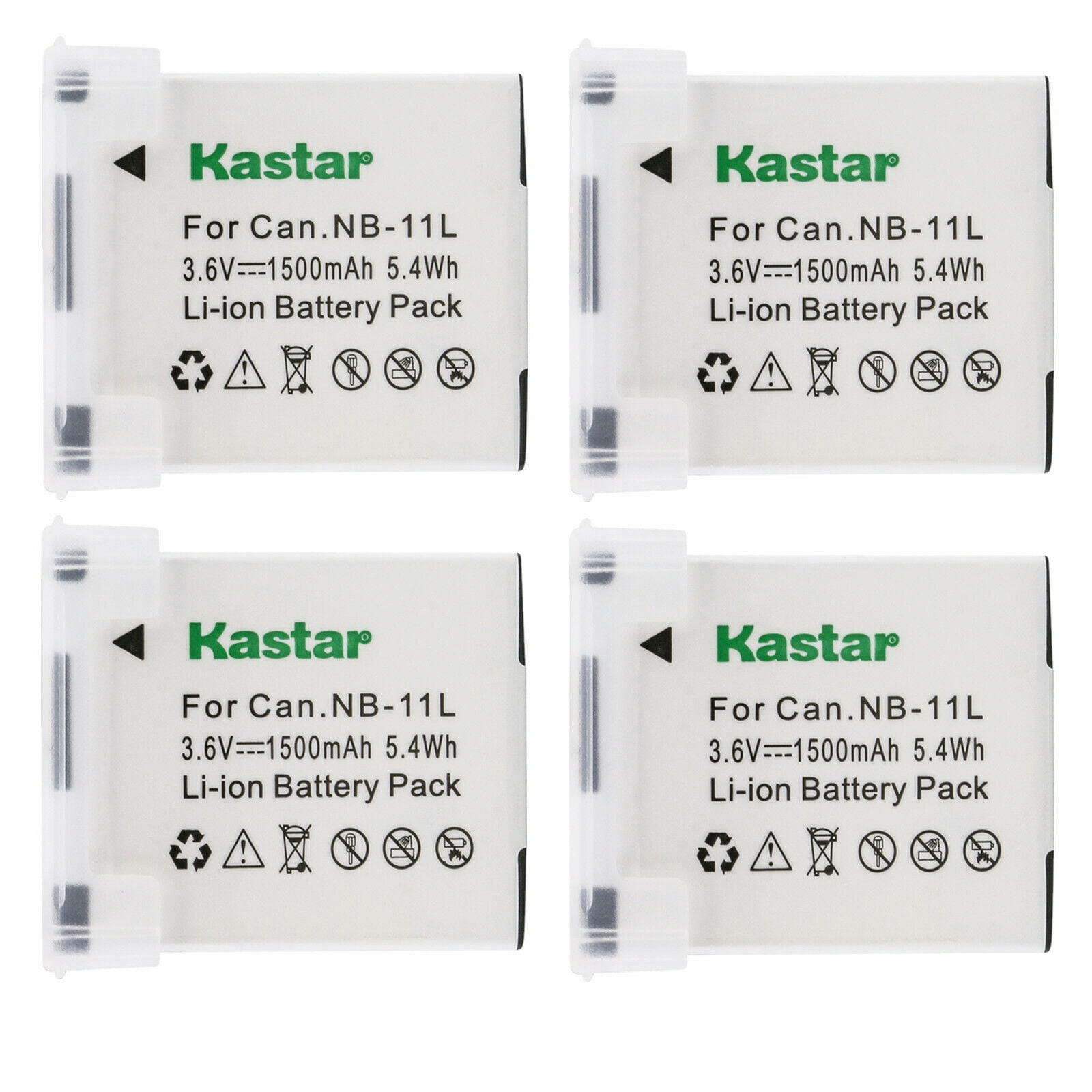 Kastar 4-Pack NB-11L Battery 3.6V 1500mAh Replacement for Canon IXUS ...