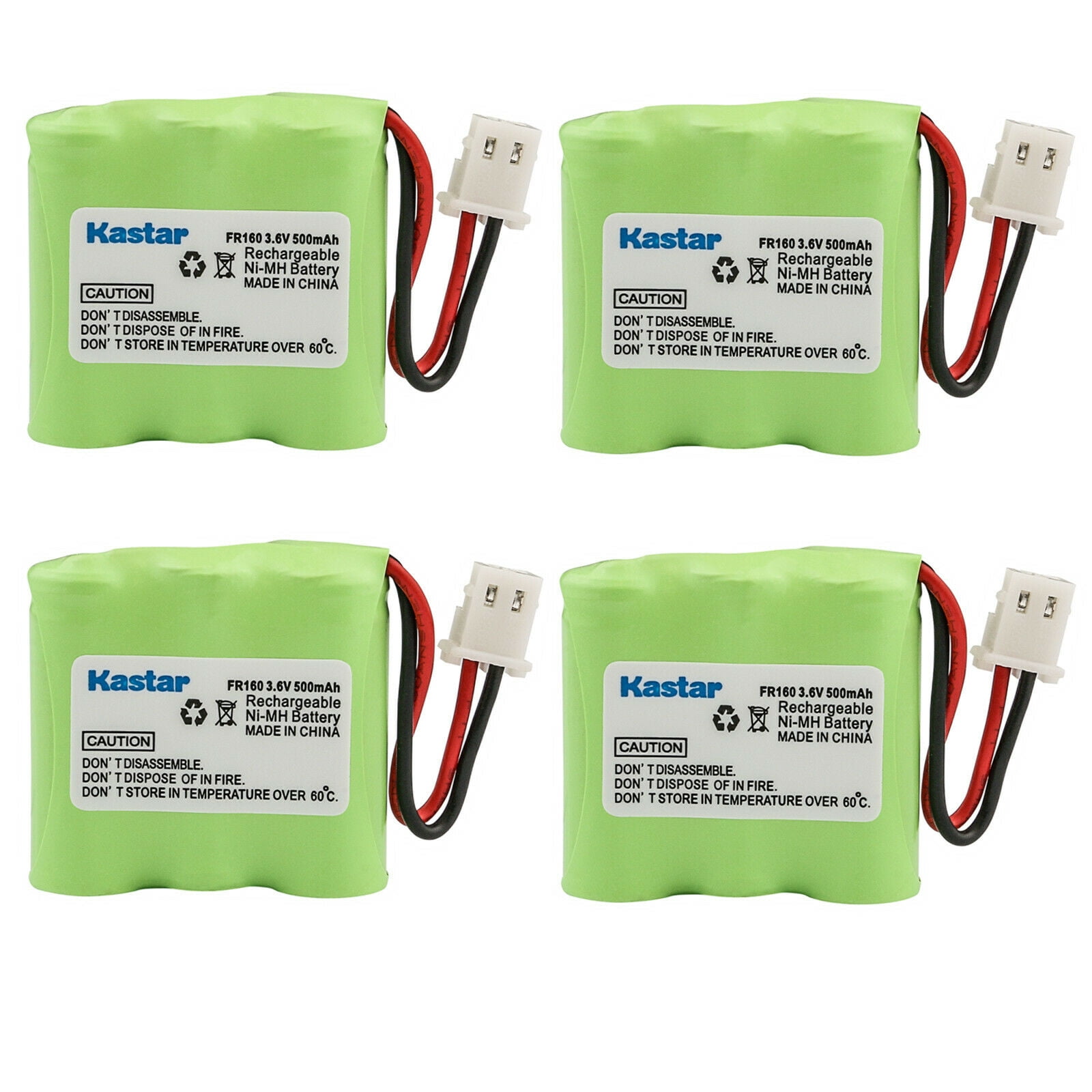 Kastar 4-Pack Ni-MH Battery 2/3AAA 3.6V 500mAh Replacement for Eton ...