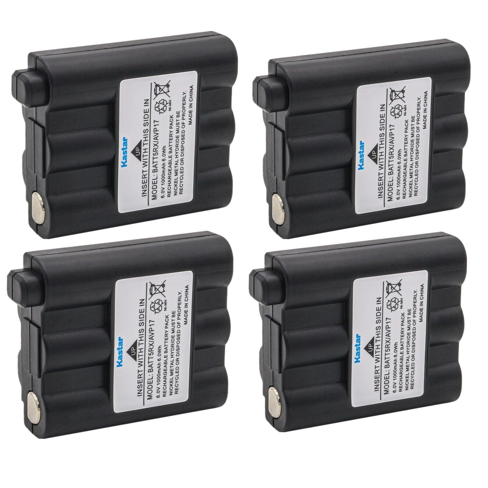 Kastar 4-Pack Nickel Metal Hydride Rechargeable Battery Compatible with ...