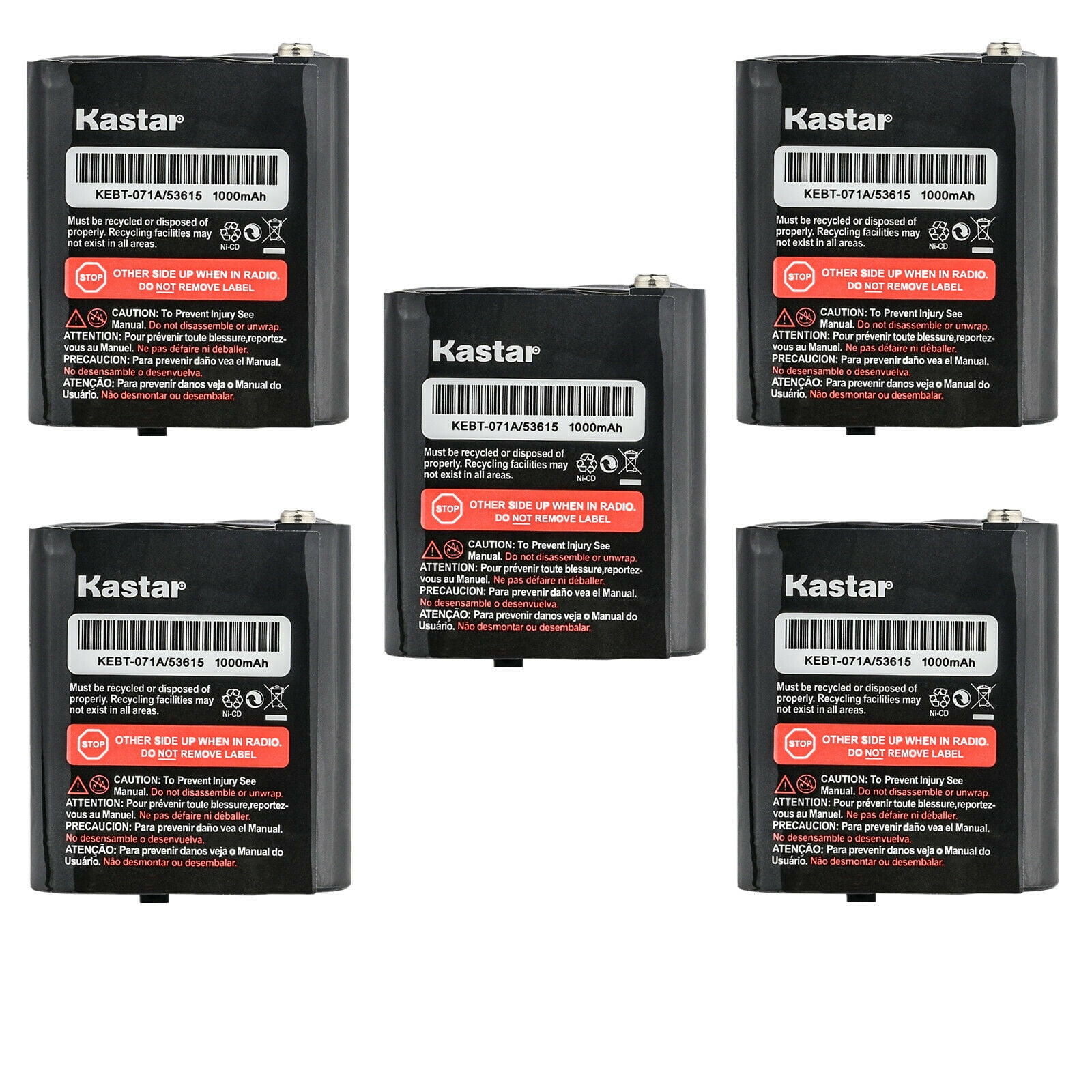 Kastar 5-Pack 3.6V 53615 Battery Compatible with Motorola TalkAbout ...