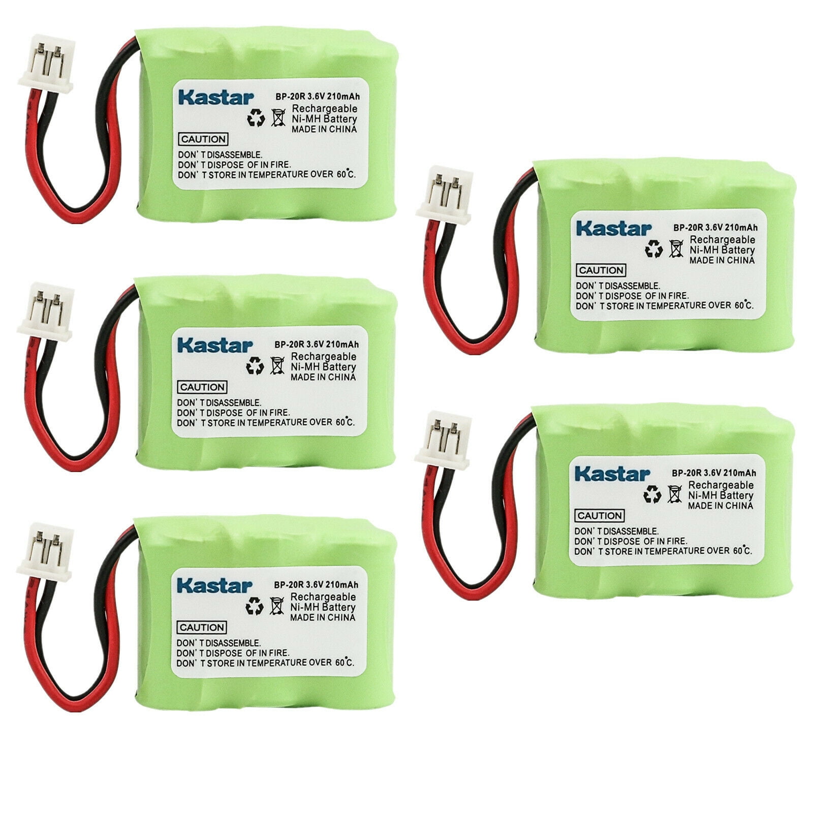 Kastar 5-Pack Battery Replacement for Dogtra 210NCP Collar, 22000NCP ...