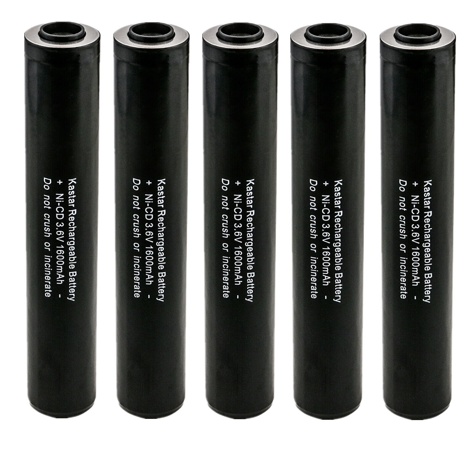 Kastar 5-Pack Ni-CD 3.6V 1800mAh Battery Replacement for Streamlight ...