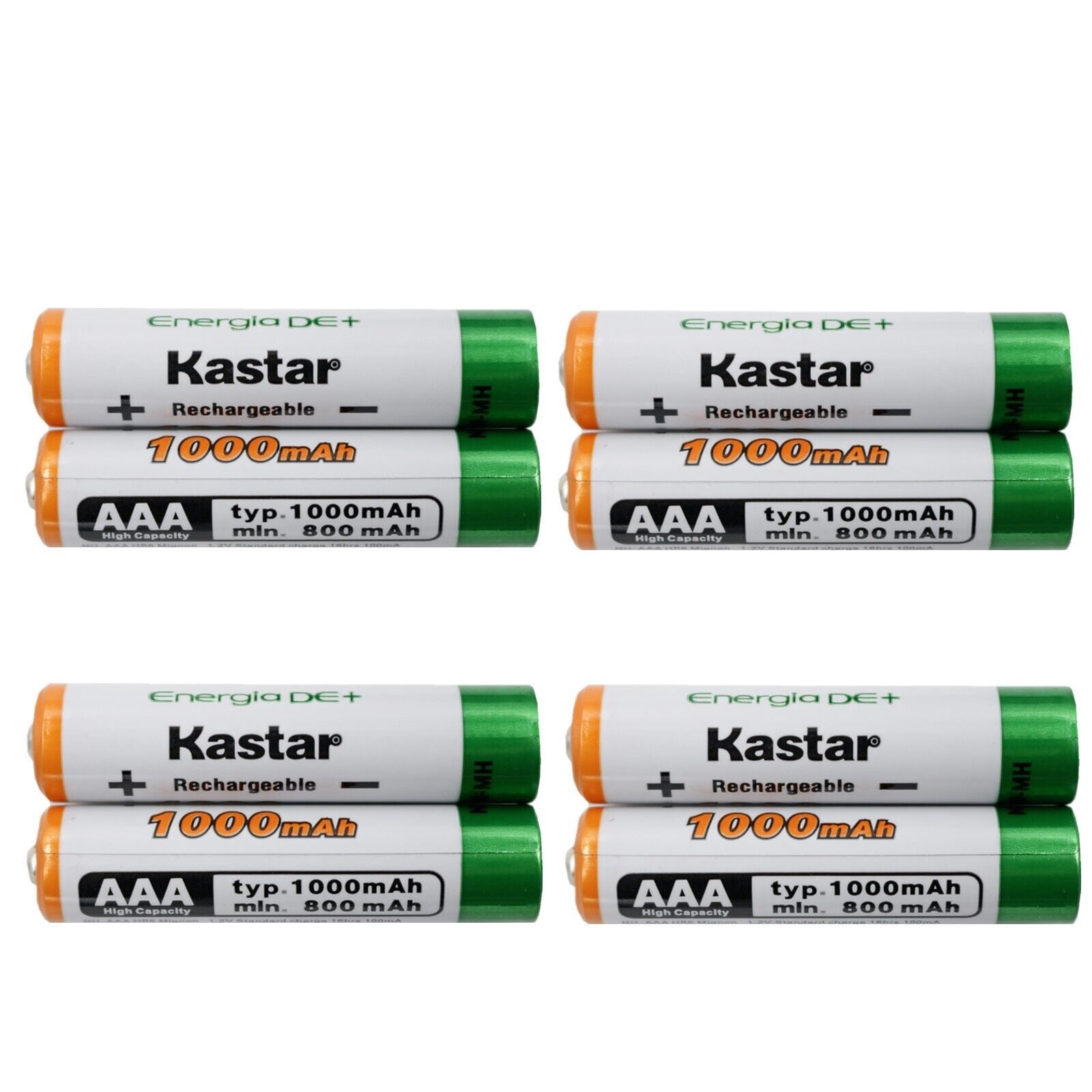 Kastar 8 Pcs Battery Replacement for Panasonic BK40AAABU, HHR-4DPA/4B ...