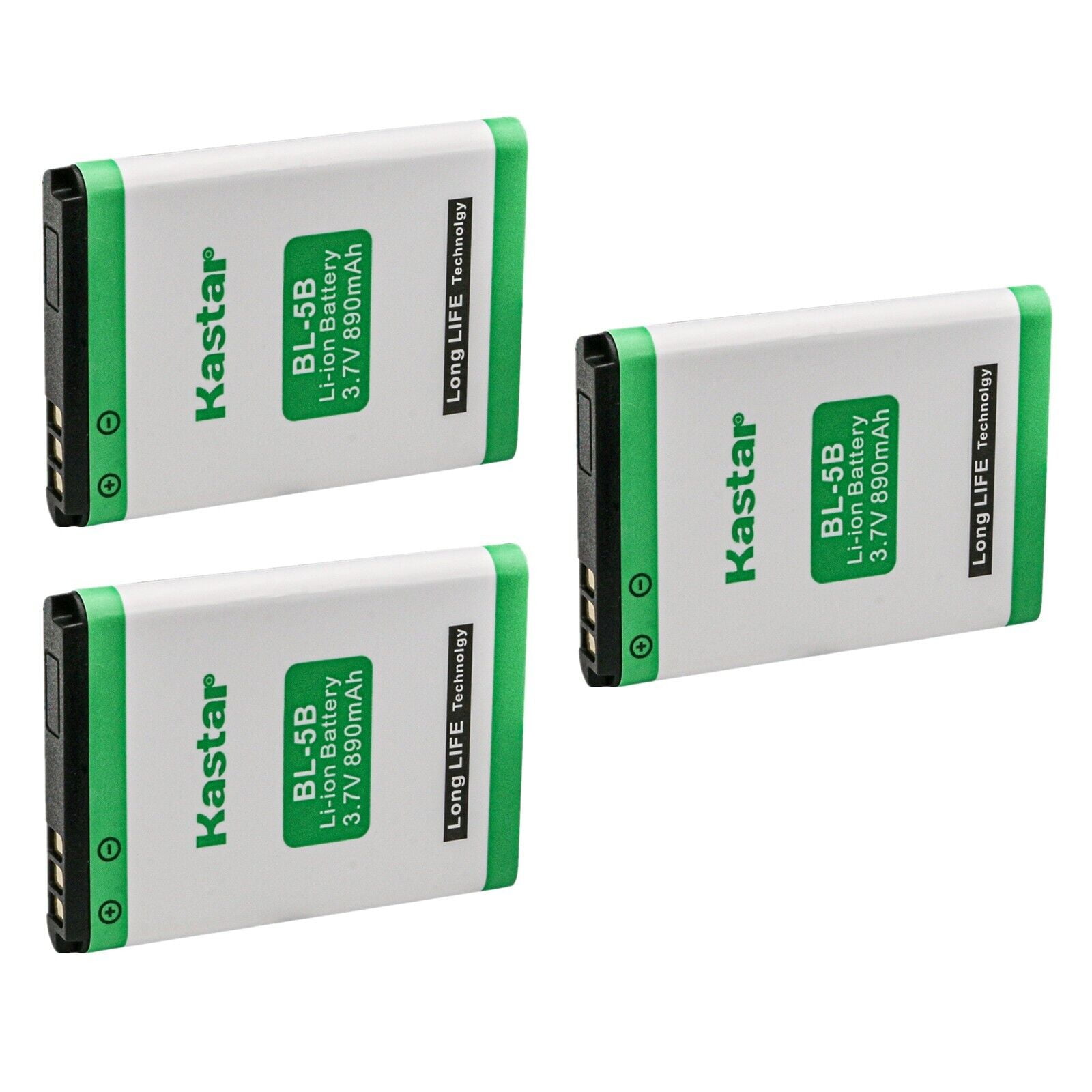 Kastar BL-5B Battery 3-Pack Replacement for Nokia 2610, 3220 , 3230 ...