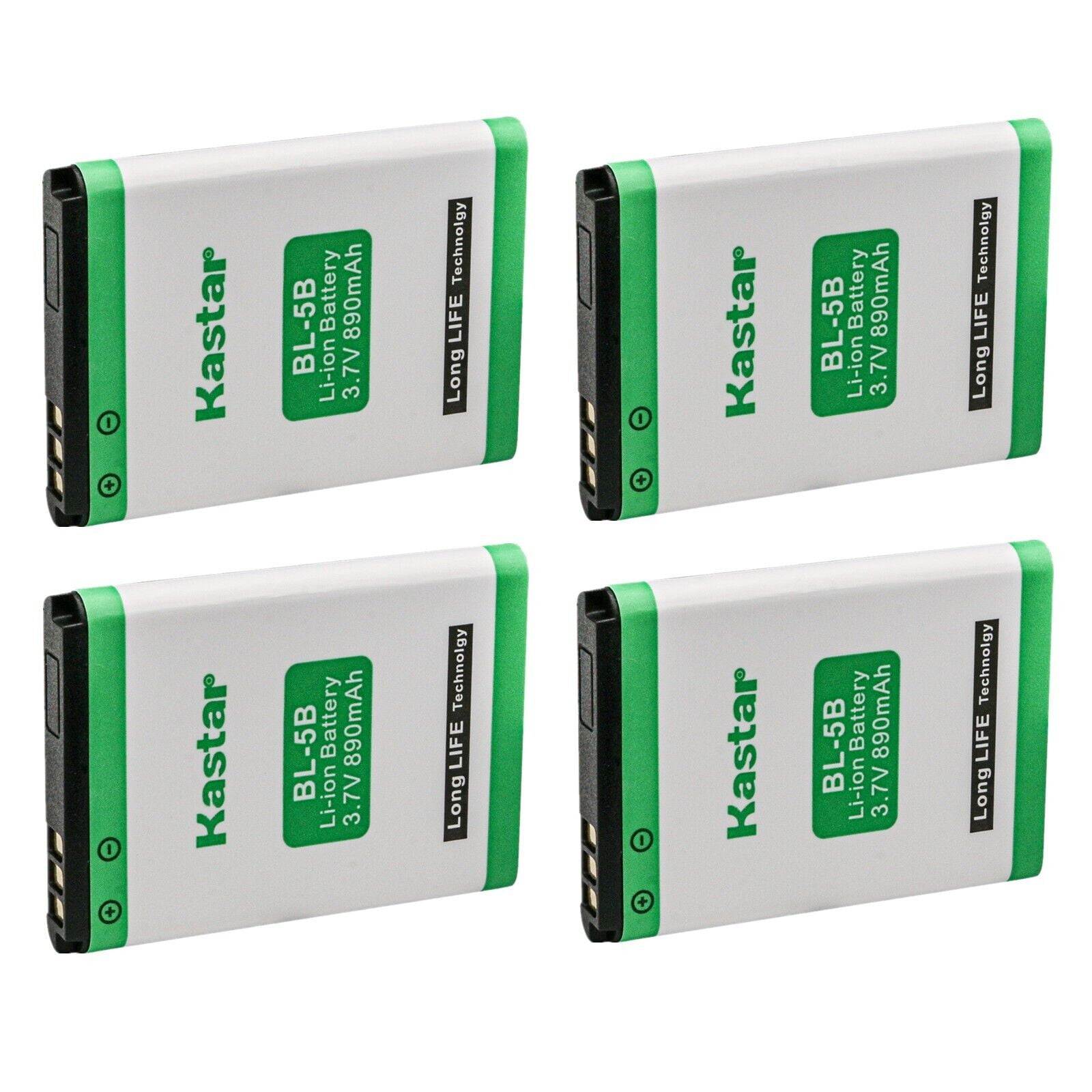 Kastar BL-5B Battery 4-Pack Replacement for VJIANGER 4K 48MP Mini, Saneen 4K Small Compact ...