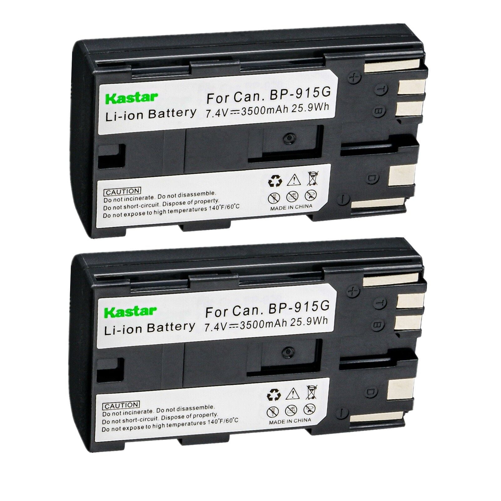 Kastar BP-915G Battery 2-Pack Replacement for Canon G10 G10Hi G15Hi ...