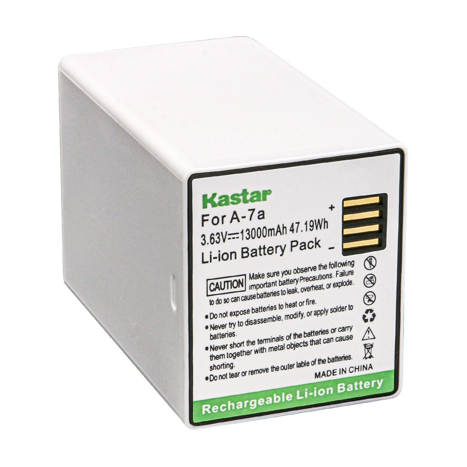 Kastar Battery 1-Pack 3.63V 13000mAh Replacement for Arlo A7 A-7a, A14 ...