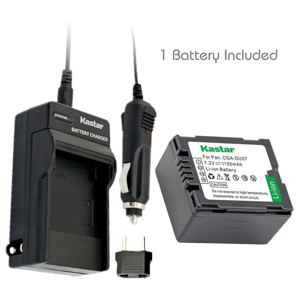 Kastar Battery 1-Pack + Charger Replacement for Panasonic CGA-DU06 CGA ...