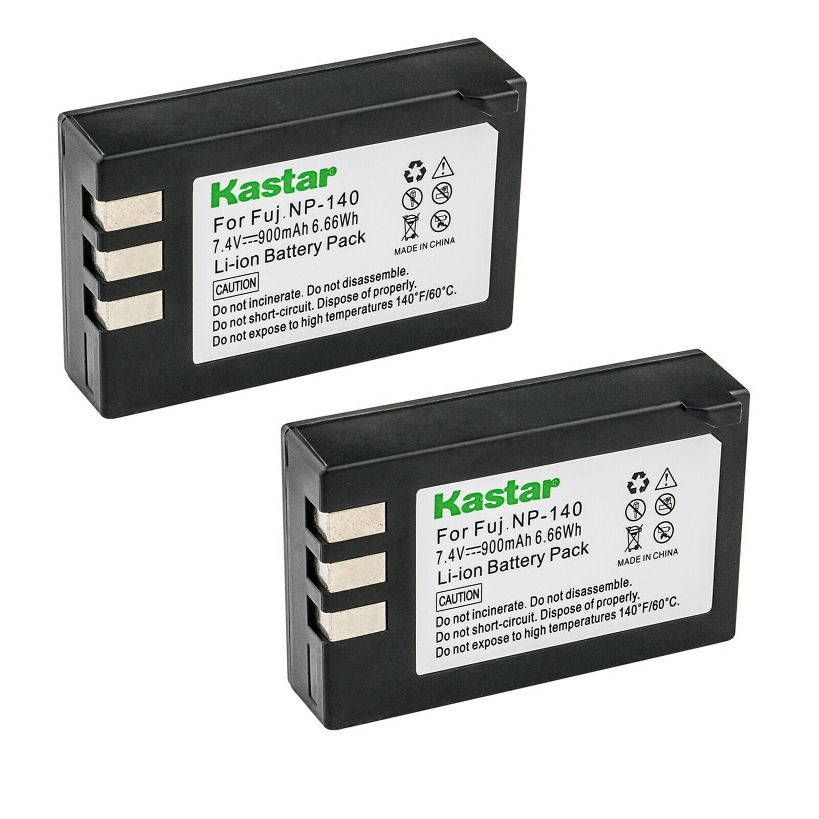 Kastar Battery 2-Pack for Fujifilm NP-140 Fuji NP-140 NP140 FNP140 and ...