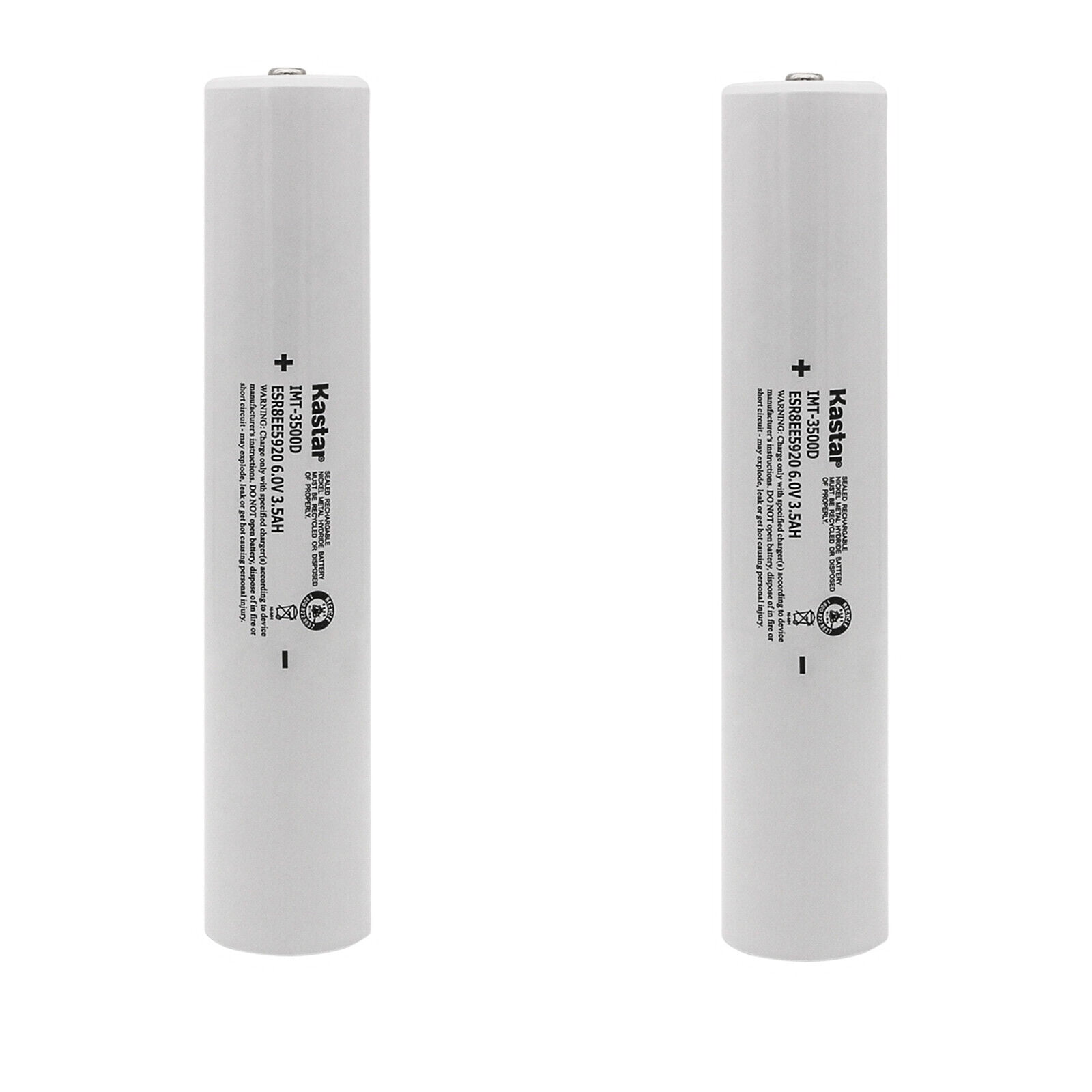 Kastar Battery 2-Pack Ni-MH 6.0V 3.5AH Replacement for Streamlight Mini ...