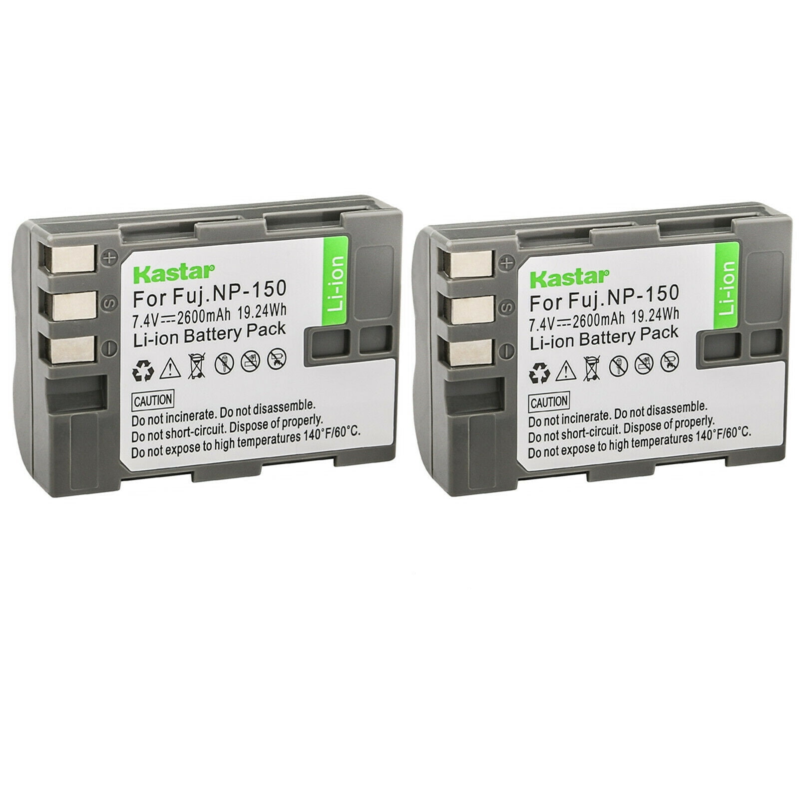Kastar Battery 2-Pack Replacement for Fujifilm NP-150 NP150 FNP150 ...