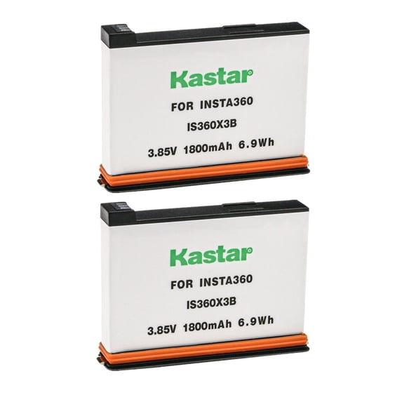 Kastar Battery 2-Pack Replacement for Insta 360 X3 Rechargeable Lithium ...
