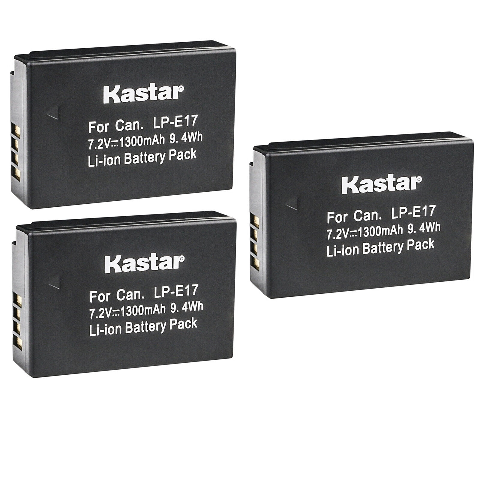 Kastar Battery (3-Pack) for Canon LP-E17 Battery and Canon EOS M3, EOS ...
