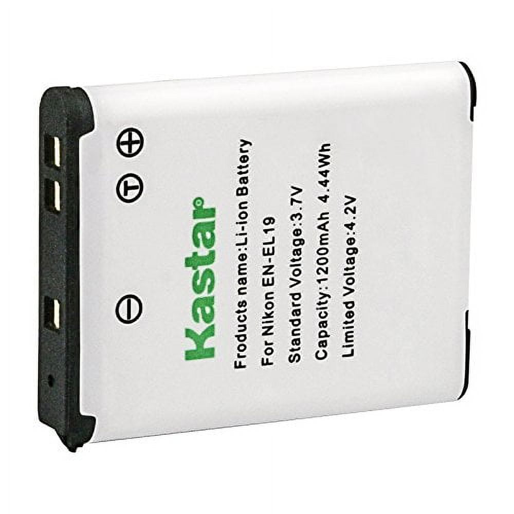 Kastar EN-EL19 Rechargeable Li-Ion Battery for Nikon Coolpix S7000 ...