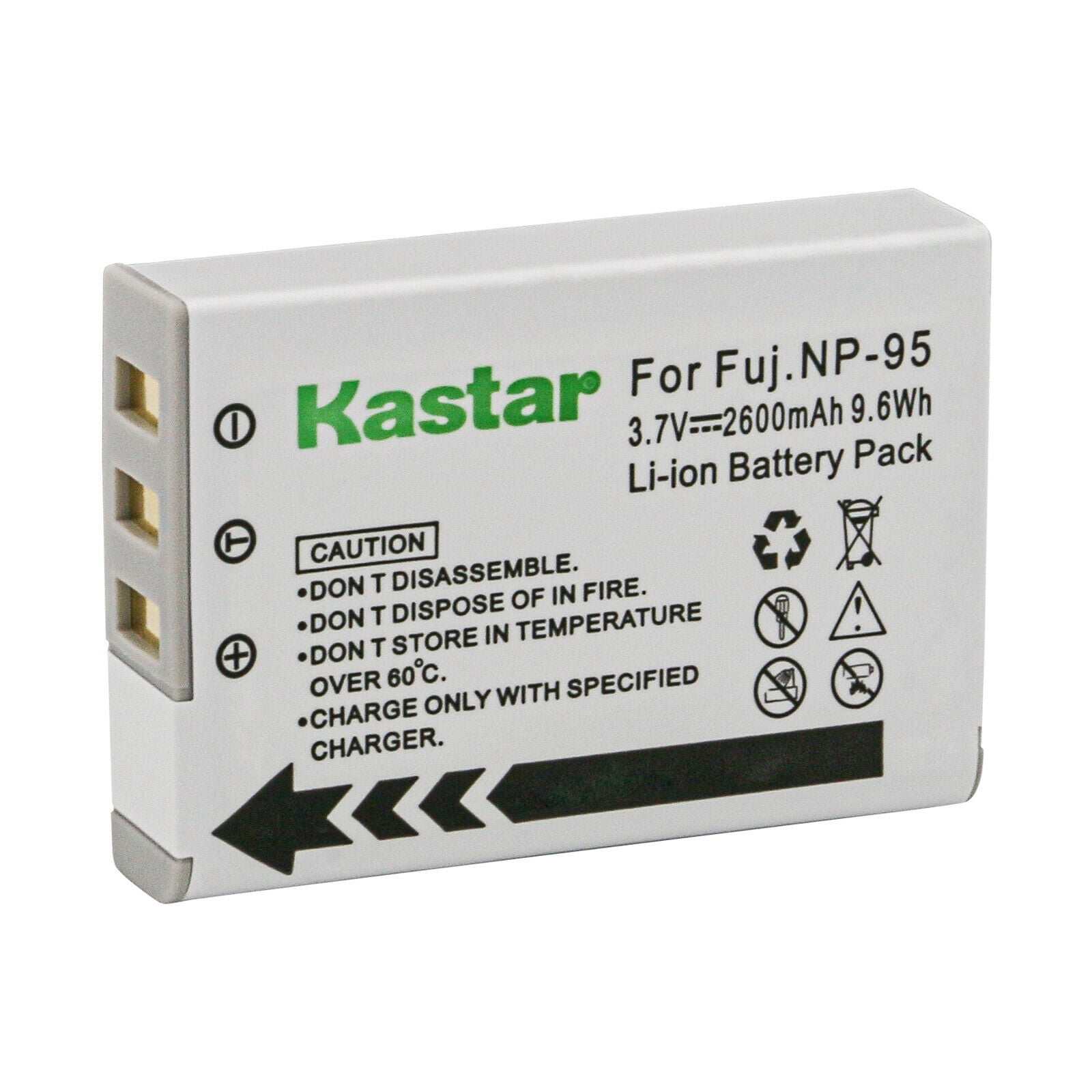 Kastar FNP-95 Battery 1-Pack Replacement for Fujifilm NP-95 NP95 FNP-95 ...