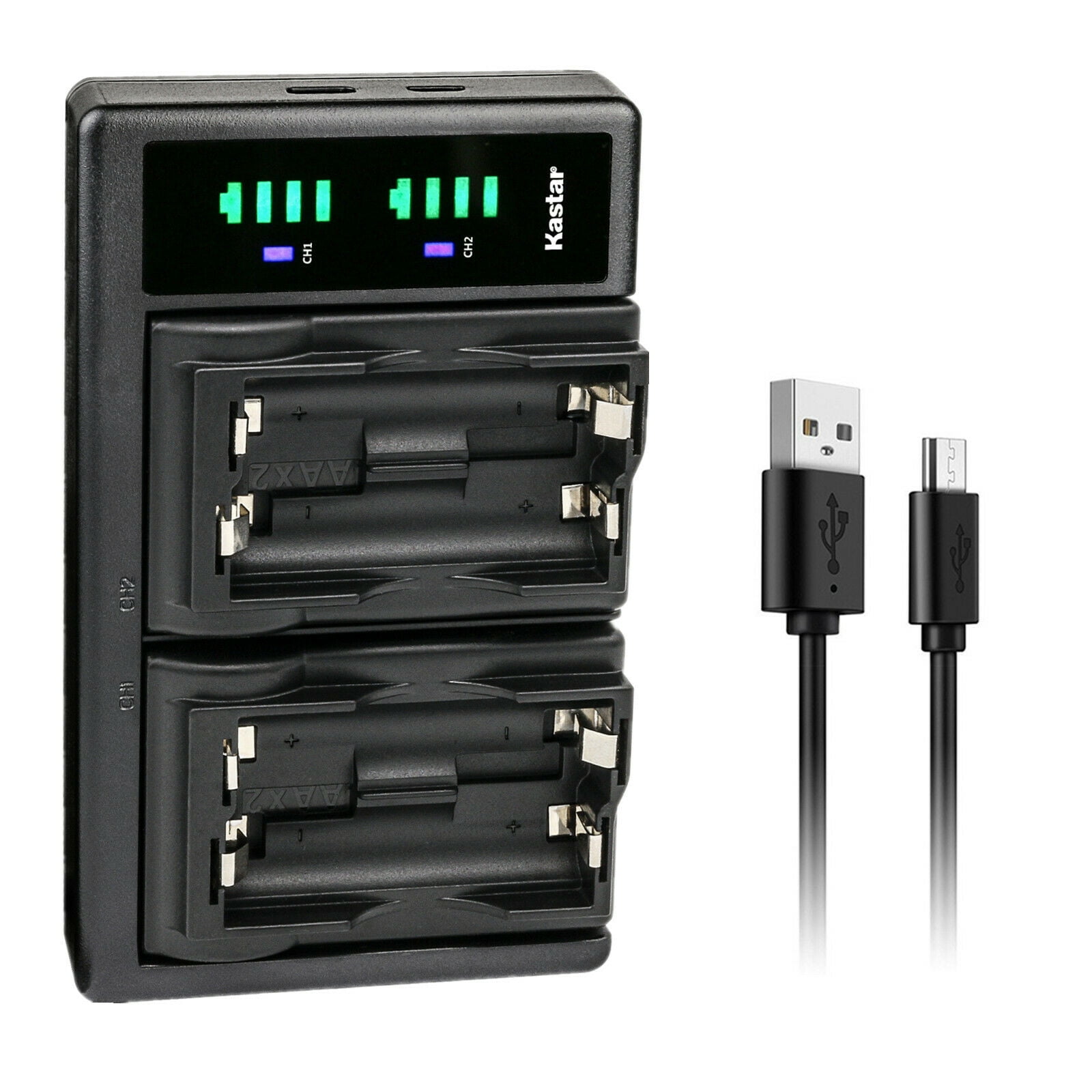 Kastar LTD2 USB Battery Charger Compatible with Panasonic Palmcam PV ...