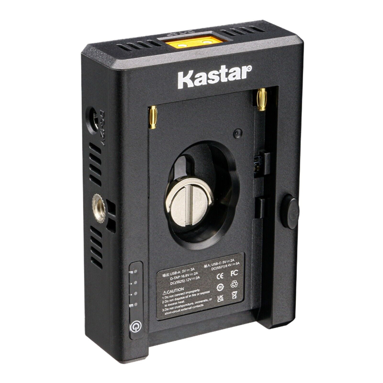 Kastar NP-F Battery Adapter Plate W/ LED Indicators, Input Type-C 5V 2A ...