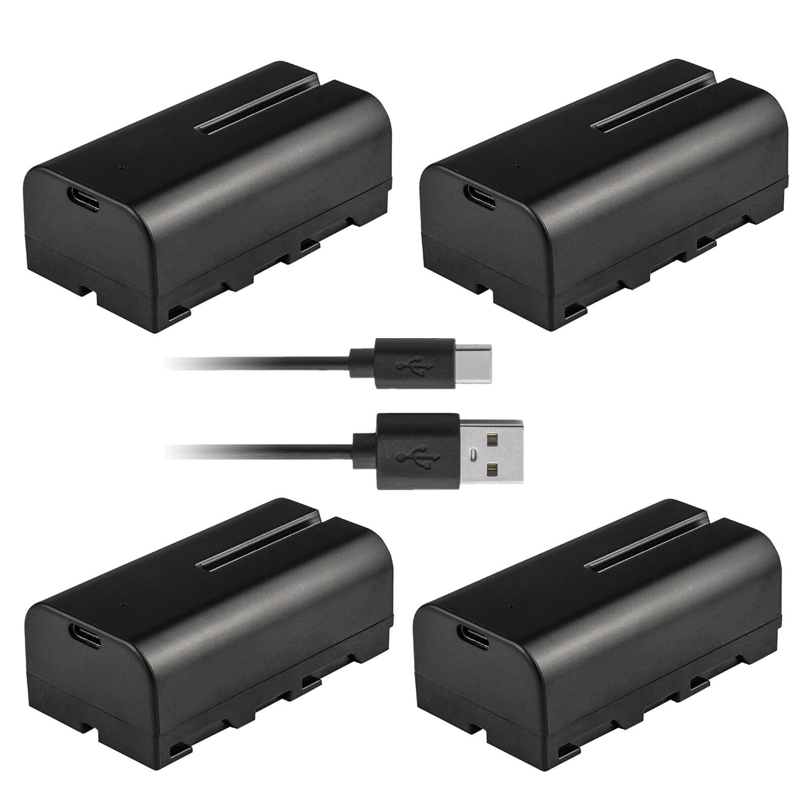 Kastar NP-F570T USB-C Battery 4-Pack Replacement for Vidpro LED-144 LED ...