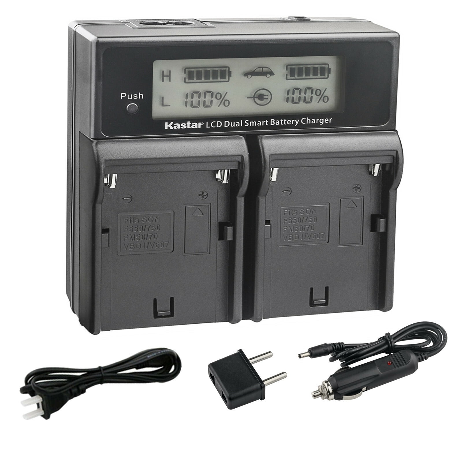 Kastar NP-F980EXP CH04 Dual Fast Charger Compatible with Vibesta ...