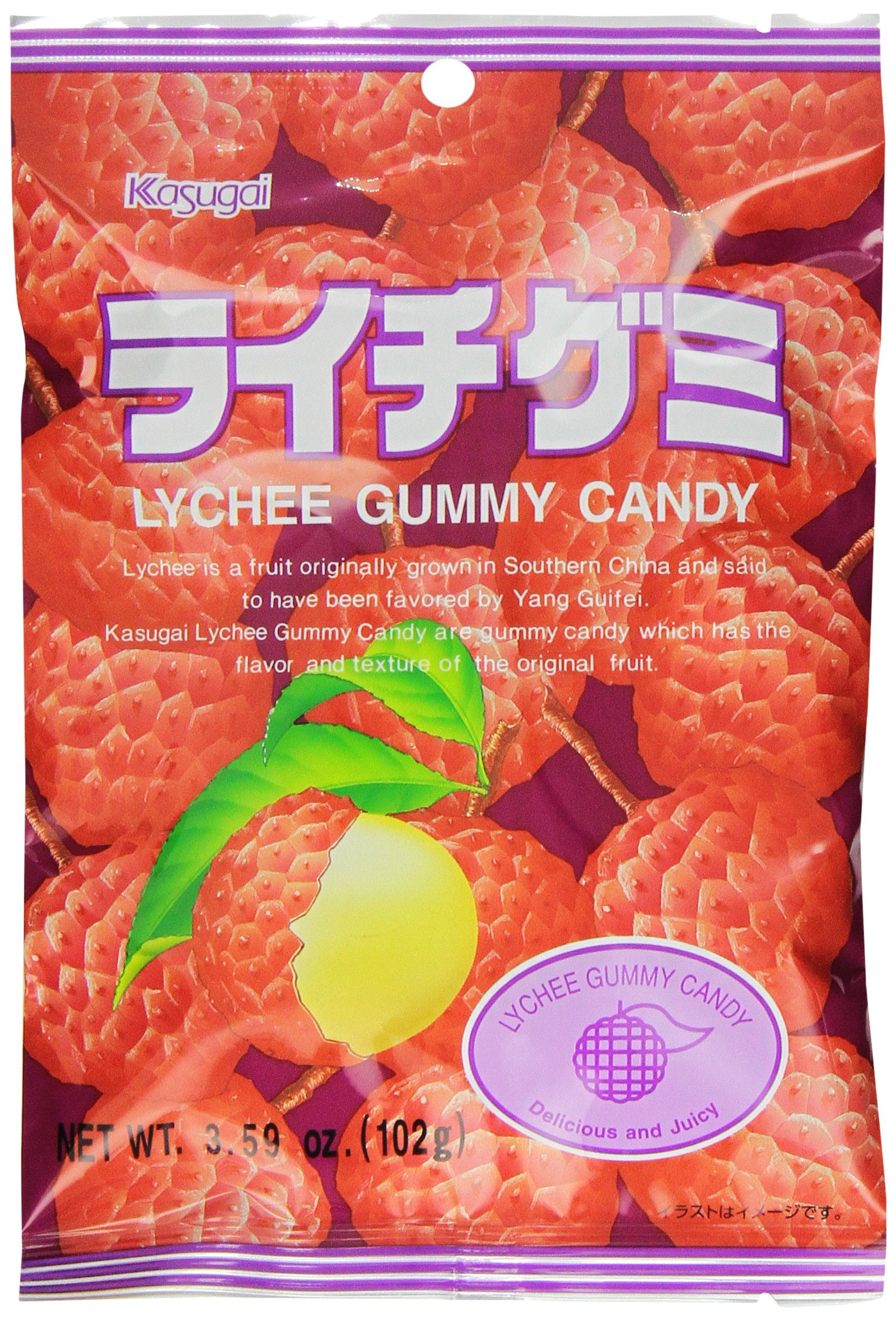 Kasugai Gummy Stand Pack, KEF16 Lychee, 1.76 Ounce (Pack of 12 ...
