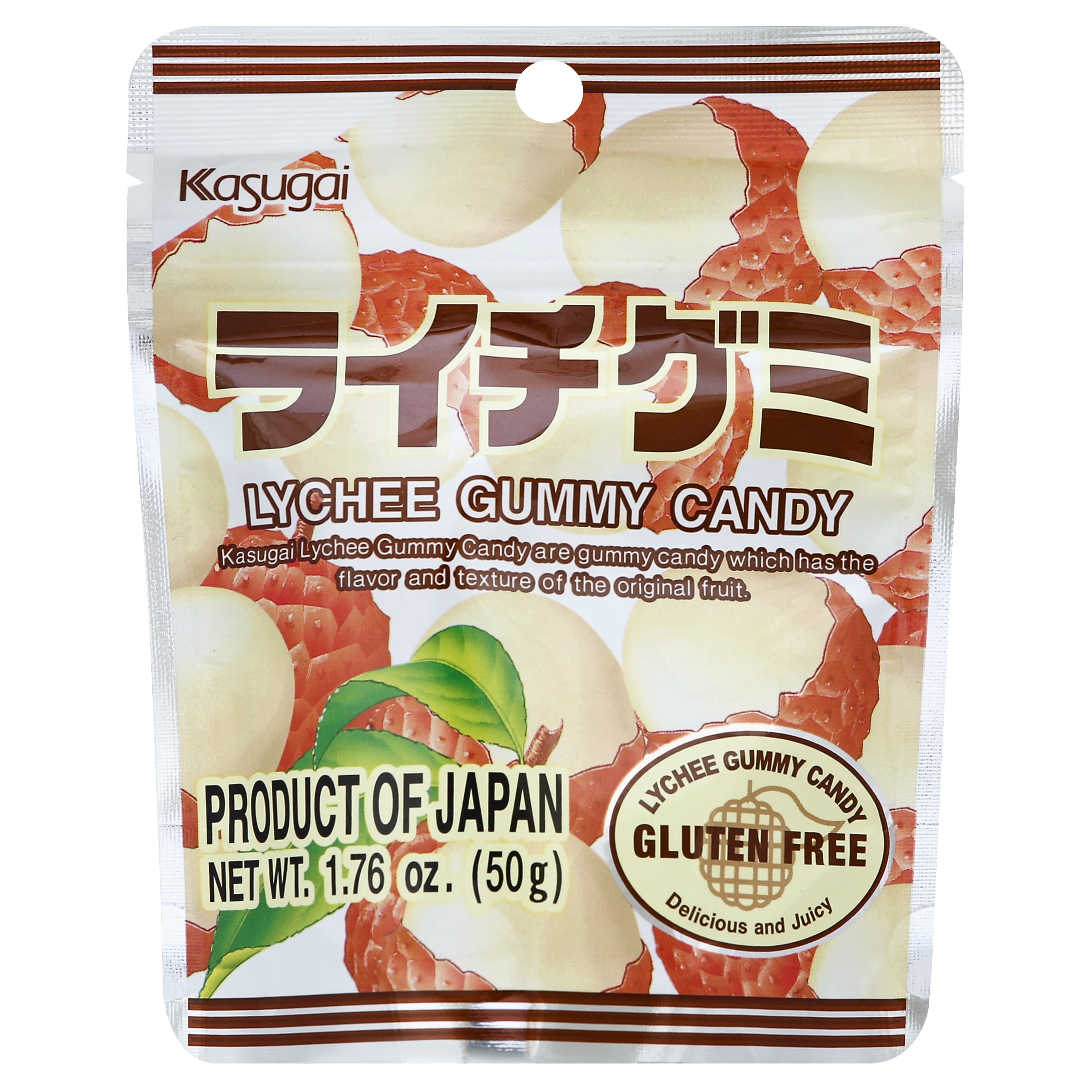 Kasugai Lychee Gummy Candy 1.76 oz (Pack Of 24) - Walmart.com