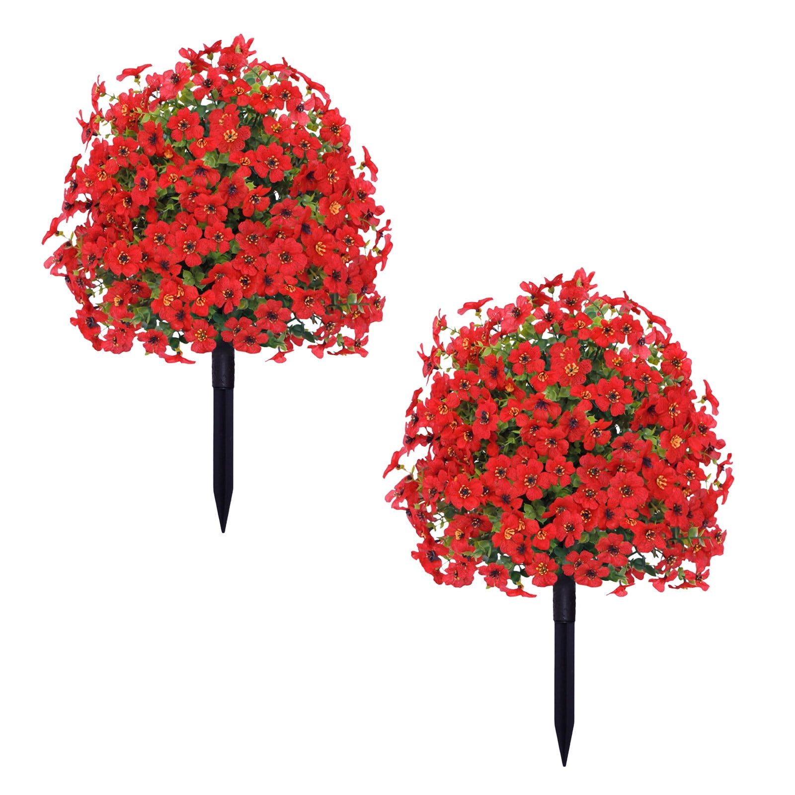 Kasuo Artificial Violet Ball Topiary Trees with Ground Spikes, Uv ...