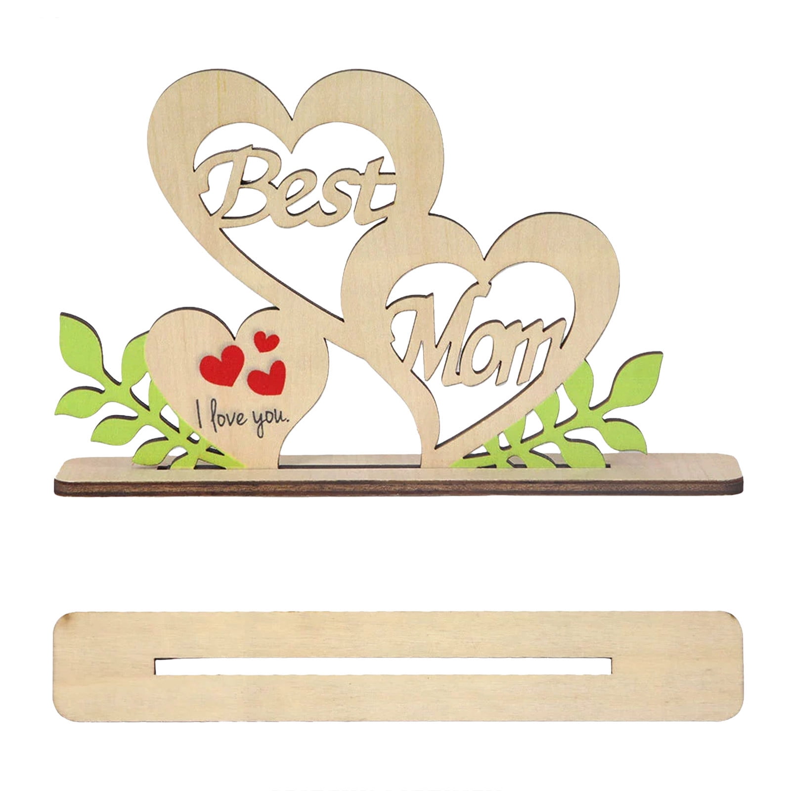 Kasuo Mother's Day Table Wooden Decorations Happy Mother's Day Tabletop ...