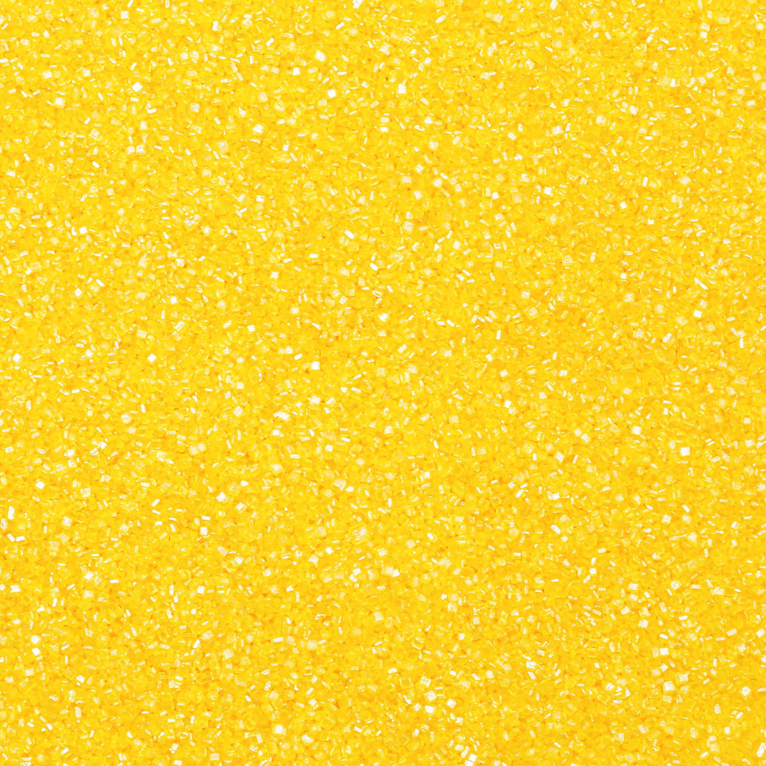 Kasvan Yellow Sanding Sugar BDF32 Sprinkles - Edible Sugar Crystals ...