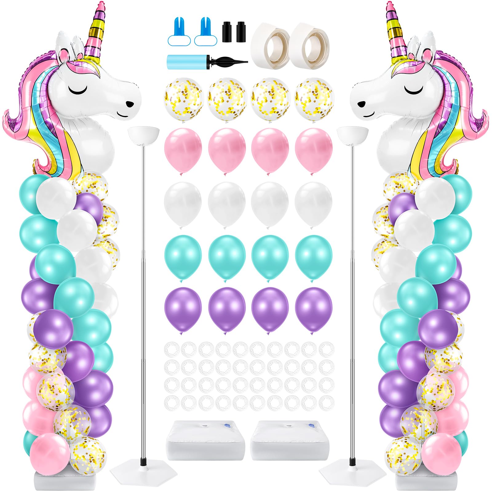 Kasyat 2 SetEGSC Unicorn Balloon Column Stand Kit with Adjustable ...