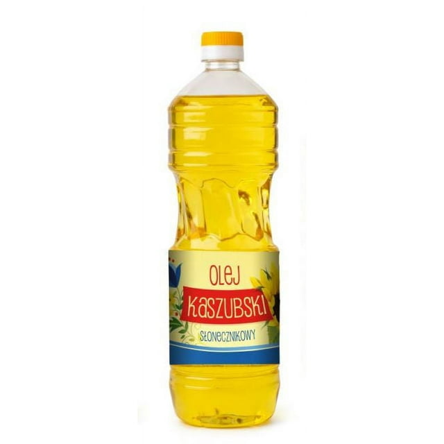 Kaszubski Olej Slonecznikowy Rafinowany Refined Sunflower Cooking Oil 33.8 FL oz Bottle ...