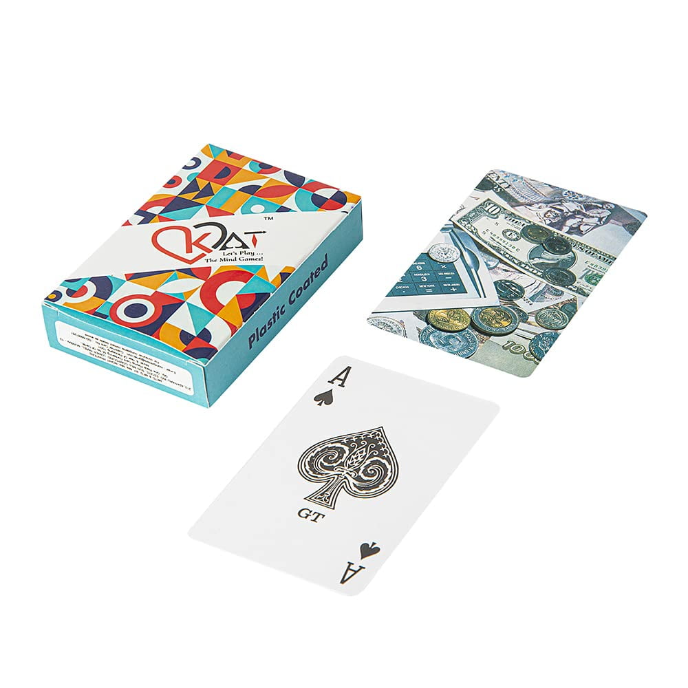 Kat Let’S Play 3 Piece Plastic Coated Playing Cards Multicolour Design ...