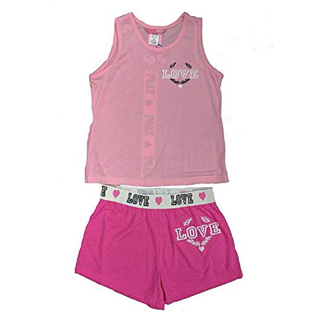 Kat Nap Girls Short Sleeve Pajamas Set Ultra Soft Children Sleepwear ...